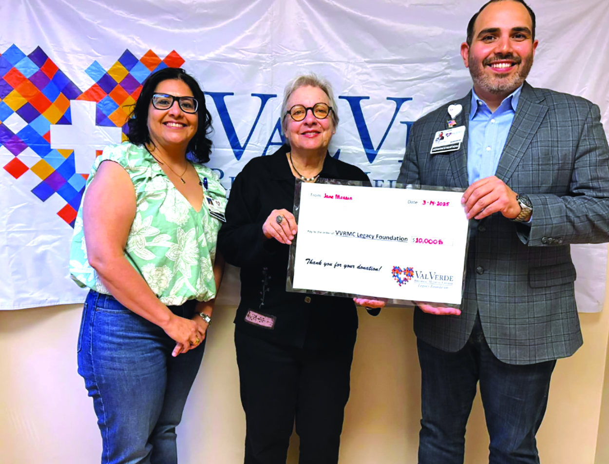 COMMENTARY - Donors create Val Verde Regional Medical Center Legacy ...